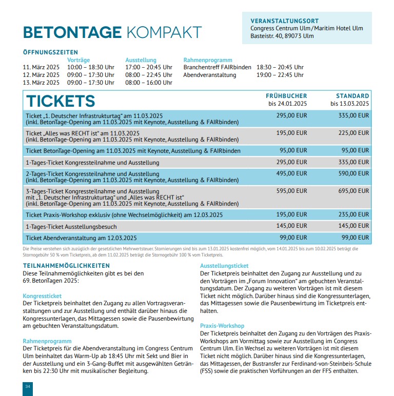 BetonTage vom 11.03.-13.03.2025 | Innogration
